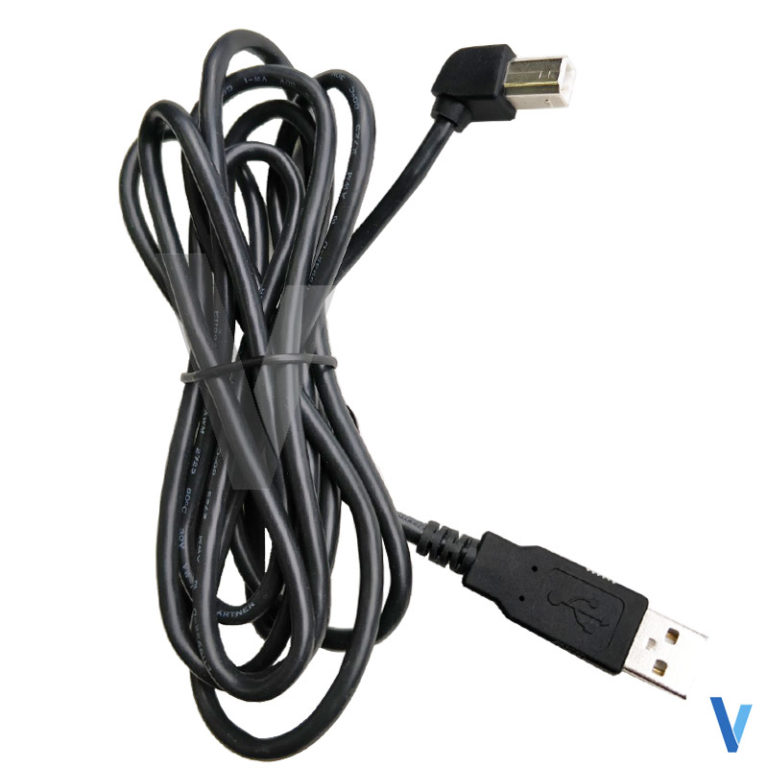 Câble liaison caisse Ingenico-Verifone USB-A / USB-B coudé | VTPE