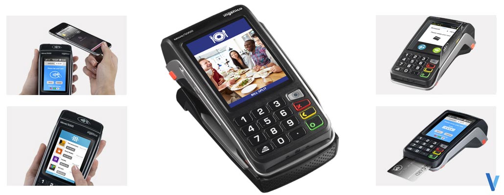 Tpe Ingenico Move 5000 3G Bluetooth WIFI 2LS sans contact Base Modem ...