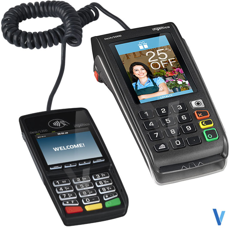 Pack TPE Ingenico Desk 5000 2LS + pinpad Desk 1200 | VTPE